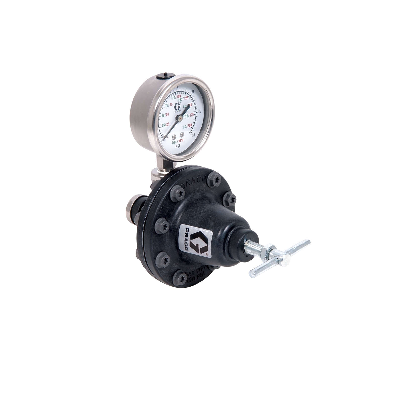 Low Pressure Lightweight Fluid Regulator, 3-30 PSI, 0.5 GPM, Acetal ...