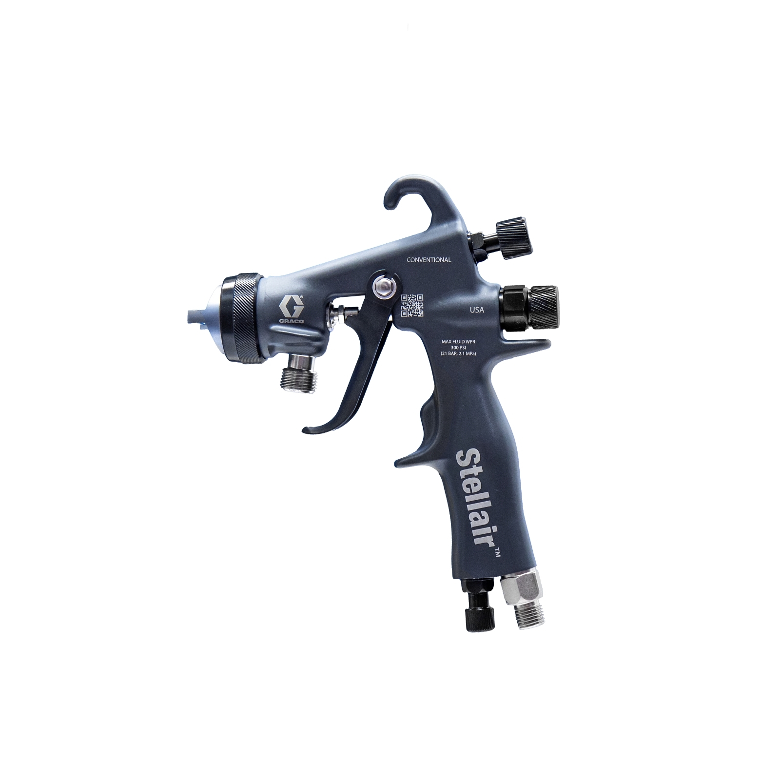 Stellair Air Spray Gun, Compliant, 0.070 in (1.8 mm), High Solids, High Wear Tip | Spray ...