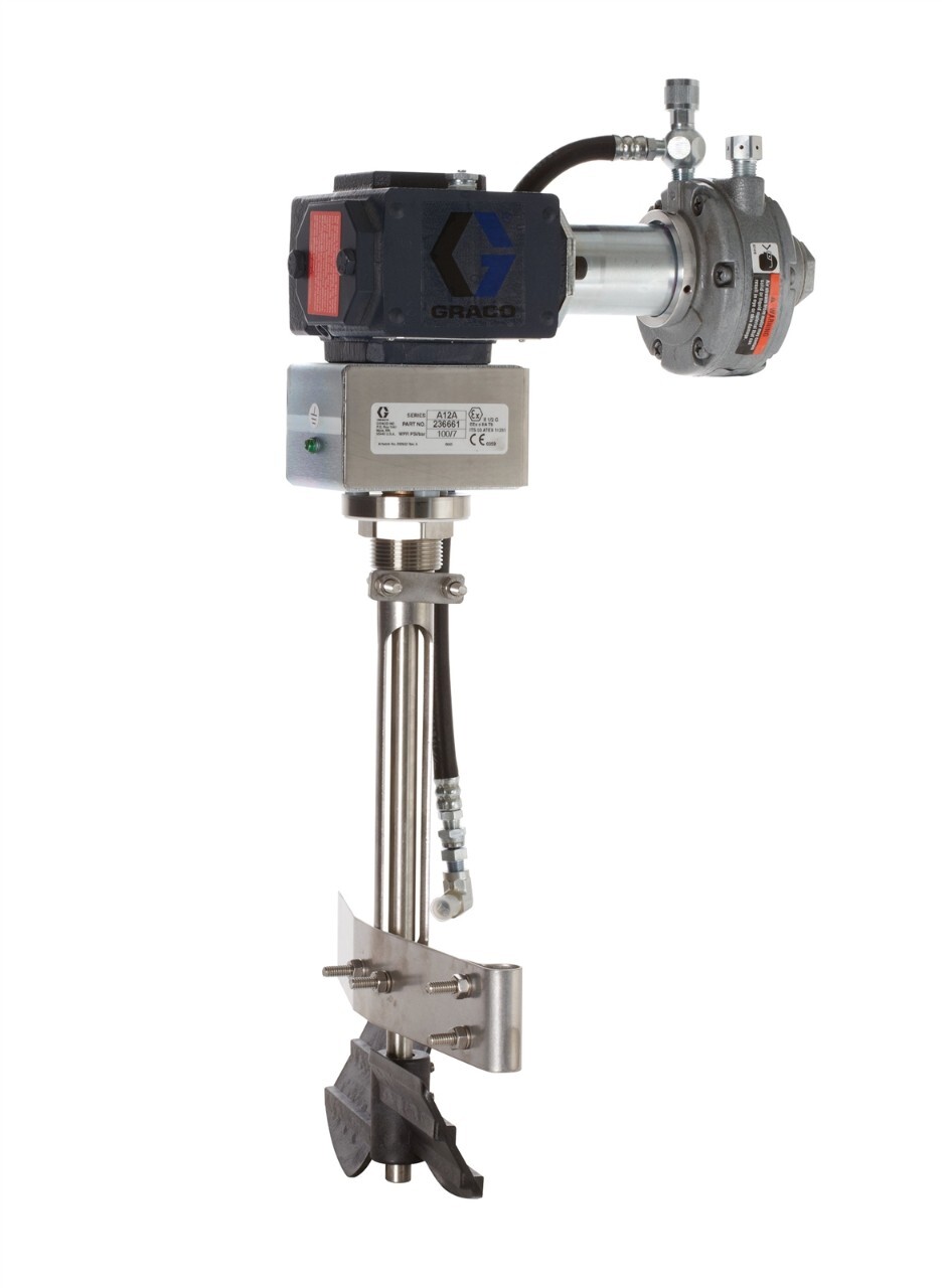 Heavy Duty Pressure Tank Agitator, 15 gal, Air Driven, 1/2 HP, 15" L ...