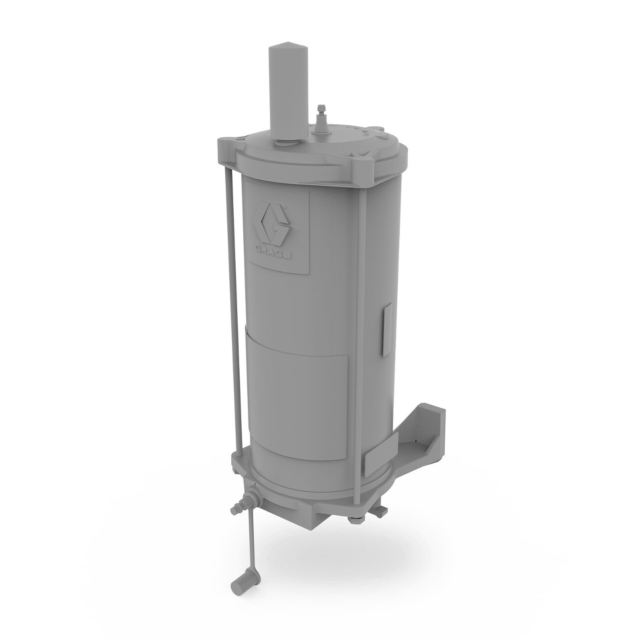 Cylindrical Reservoir, Plastic, 12 lbs | Spray Equipment & Service Center