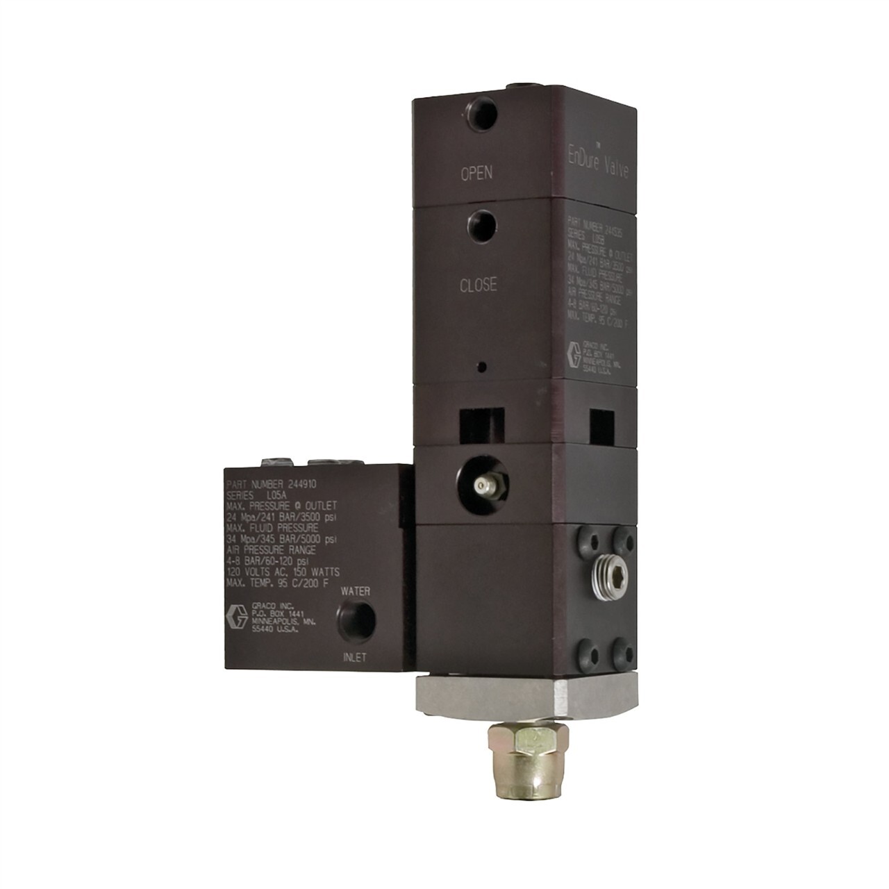 Endure Valve, HTD, 240 V, 1/2 NPT, 400 | Spray Equipment & Service Center