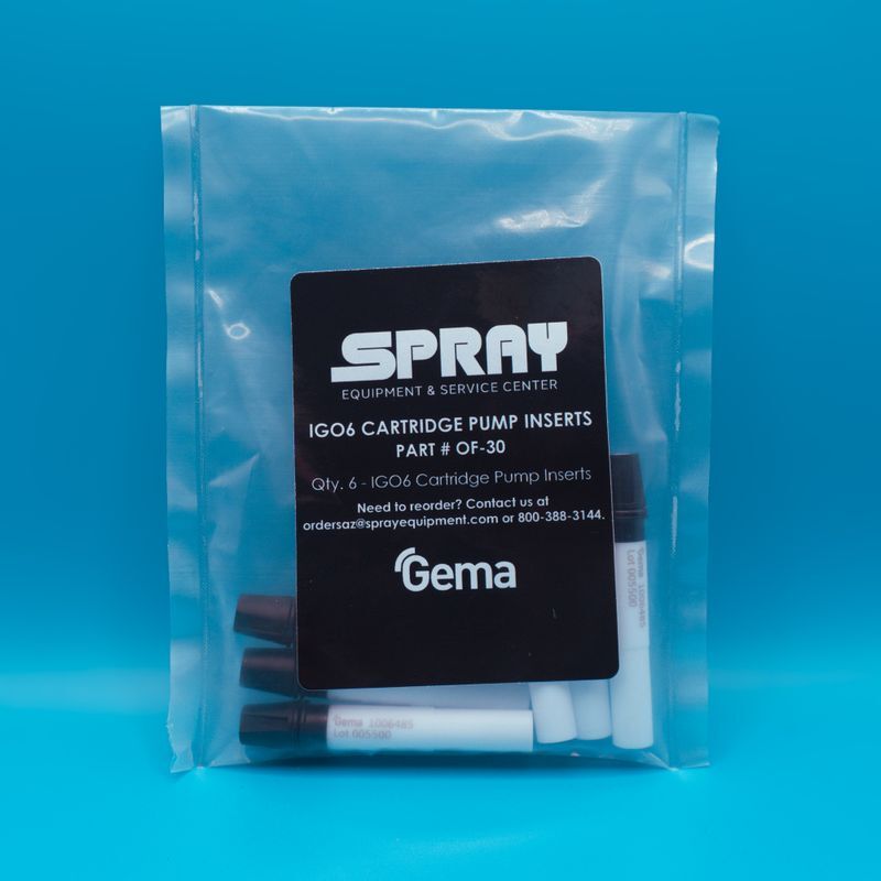 IGO6 CARTRIDGE PUMP INSERTS | Spray Equipment & Service Center