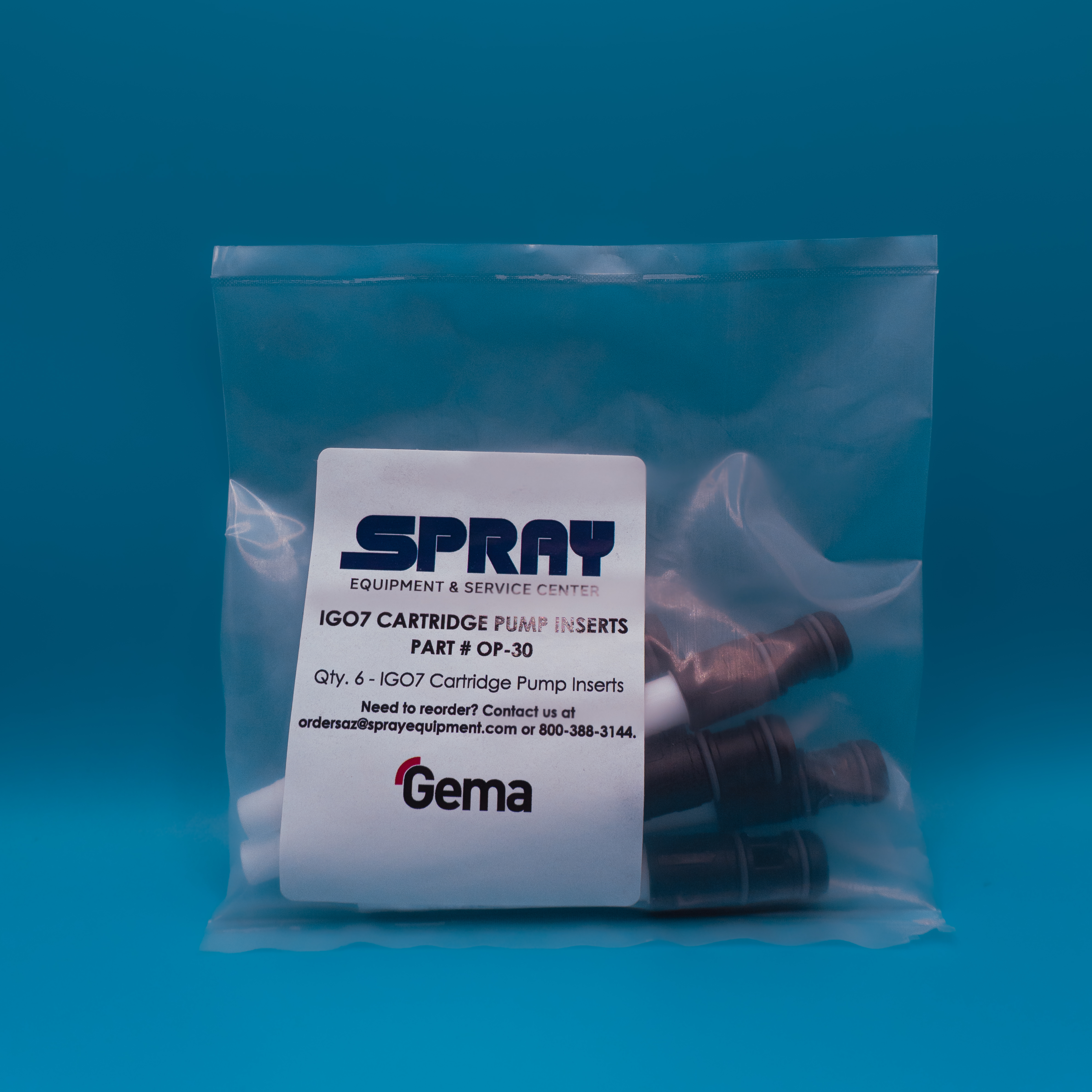 IGO7 CARTRIDGE PUMP INSERTS | Spray Equipment & Service Center